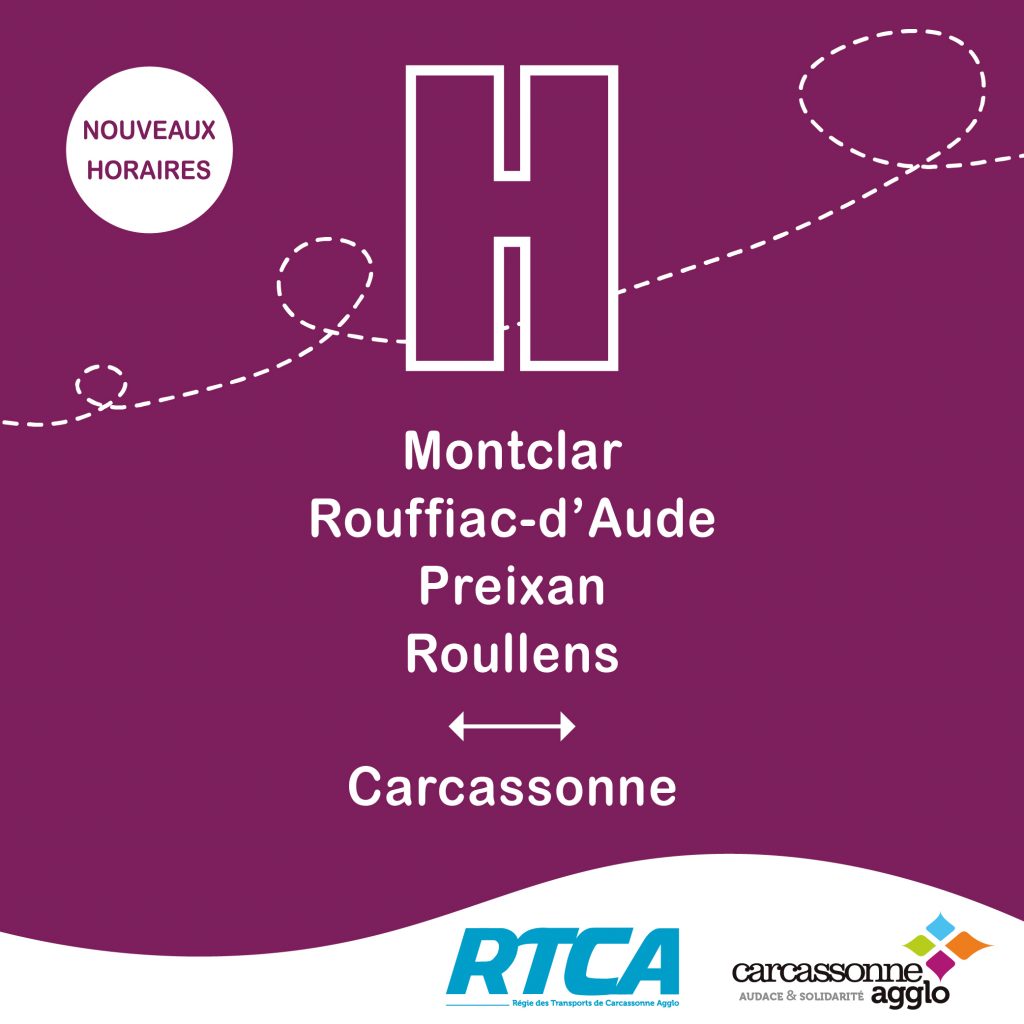 Nouveaux horaires pour la ligne H à compter du 1er décembre - RTCA